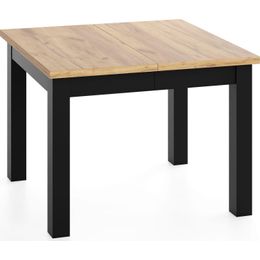 ESSTISCH Toren ausziehbar verl&auml;ngerbar quadratisch, Eiche Braun 100-200/100/76.5 cm