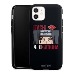 DeinDesign iPhone 12 mini Handy Silikon H&uuml;lle Case schwarz Handyh&uuml;lle Naruto Shippuden Manga Itachi Uchiha