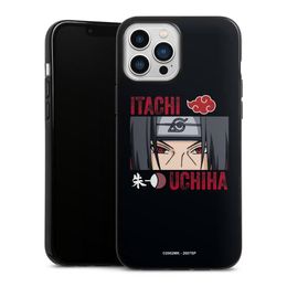 DeinDesign iPhone 13 Pro Max Handy Silikon H&uuml;lle Case schwarz Handyh&uuml;lle Naruto Shippuden Manga Itachi Uchiha
