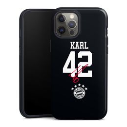 DeinDesign iPhone 12 Pro Max Handy Panzer Handyh&uuml;lle robuste Outdoor H&uuml;lle Schutzh&uuml;lle gl&auml;nzend Merchandise Fc Bayern M&uuml;nchen Lennart Karl Tough Case