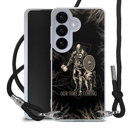 DeinDesign Galaxy S26 Handy Carry Case H&uuml;lle mit Band Handykette zum Umh&auml;ngen schwarz Wikinger Vikings Tv Show Designs Carry Case