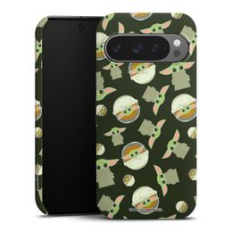 DeinDesign Google Pixel 9 Pro Handy Panzer Handyh&uuml;lle robuste Outdoor H&uuml;lle Schutzh&uuml;lle gl&auml;nzend Official Licensed Product Star Wars Muster Baby Yoda Tough Case