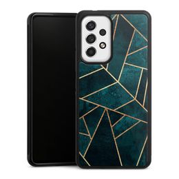 DeinDesign Galaxy A53 5G Handy Gallery Case Handyh&uuml;lle 9H Geh&auml;rtetes Glas R&uuml;ckseite H&uuml;lle Elisabeth Fredriksson Gold & Copper Stone Gallery Case