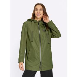 Outdoorjacke Inspirationen, Damen, Gr. 36, gr&uuml;n (oliv), 100% Polyester, unifarben, Jacken Outdoorjacke