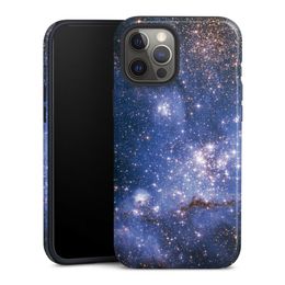 DeinDesign iPhone 12 Pro Max Handy Panzer Handyh&uuml;lle robuste Outdoor H&uuml;lle Schutzh&uuml;lle gl&auml;nzend Galaxy Weltall Weltraum Tough Case