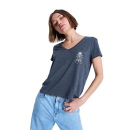 T-Shirt Roxy "Laguna Green", Damen, Gr. M, anthrazit, Obermaterial: 65% Polyester, 35% Viskose., Shirts T-Shirt