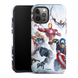 DeinDesign iPhone 12 Pro Max Handy Panzer Handyh&uuml;lle robuste Outdoor H&uuml;lle Schutzh&uuml;lle gl&auml;nzend Marvel Avengers Official Licensed Product Tough Case