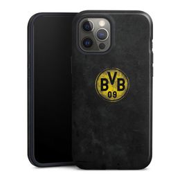 DeinDesign iPhone 12 Pro Max Handy Panzer Handyh&uuml;lle robuste Outdoor H&uuml;lle Schutzh&uuml;lle gl&auml;nzend Bvb Borussia Dortmund Merchandise Tough Case