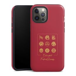 DeinDesign iPhone 12 Pro Max Handy Panzer Handyh&uuml;lle robuste Outdoor H&uuml;lle Schutzh&uuml;lle gl&auml;nzend Fcb 125 Jahre Fc Bayern M&uuml;nchen Merchandise Tough Case