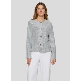 Jackenblazer Rabe "Jacke", Damen, Gr. 46, hellgrau, 90%Polyester 10%Viskose95%Viskose 5%Elasthan, Blazer