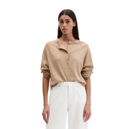 Marc O'Polo Cardigan MARC O'POLO "aus Bio-Baumwolle-Leinen-Mix", Damen, Gr. M, sandpaper, Obermaterial: 90% Baumwolle, 10% Leinen, unifarben, loose fit, Rundhals, Strickjacken