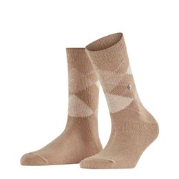 Socken Burlington "Whitby", Damen, Gr. 36-41, sun, Baumwollmischung, Argyle-Muster, Socken Socken, Einheitsgr&ouml;&szlig;e 36-41, Argyle-Muster, weiche Haptik