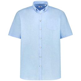 Herren Gro&szlig;e Gr&ouml;&szlig;en | Pfundskerl Freizeithemd mit Leinen Farbe hellblau Gr&ouml;&szlig;e: 3XL