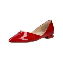 H&ouml;gl Ballerina H&Ouml;GL "H&ouml;gl Ballerinas Leder", Damen, Gr. 37, rot (rot lack), Leder, Schuhe Ballerina