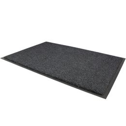 Fu&szlig;matte "GREEN & CLEAN", grau (anthrazit), B:60cm H:8mm L:80cm, Polyamid, PRIMAFLOR-IDEEN IN TEXTIL, Teppiche, Schmutzfangl&auml;ufer, Schmutzfangmatte, In- und Outdoor geeignet, waschbar
