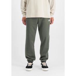 Jogginghose Alpha Industries "Basic Jogger SL II", Herren, Gr. S, Normalgr&ouml;&szlig;en, schwarz olive, Obermaterial: 80% Baumwolle, 20% Polyester, Hosen Jogginghose