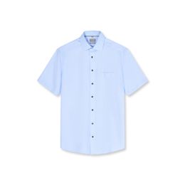 Businesshemd OLYMP "OLYMP Luxor, comfort fit, New Kent", Herren, Gr. 39, Normaler Arm, bleu, 100% Baumwolle, Hemden