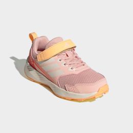 Trailrunningschuh adidas terrex "TRACEFINDER CF C", M&auml;dchen, Gr. 35, blush pink, sanftes wei&szlig;, ice tangerine, Synthetik, Textil, Schuhe, f&uuml;r Kinder & Jugendliche, mit Klettverschluss