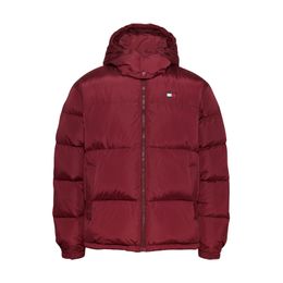 Steppjacke Tommy Jeans "TJM ALASKA PUFFER EXT", Herren, Gr. XXL, rot (deep rouge), Web, Obermaterial: 100% Polyester, Jacken Steppjacke