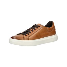 Sneaker Geox "Geox Sneaker Leder/Textil", Herren, Gr. 41, braun (hellbraun), Leder, Textil, Schuhe Sneaker
