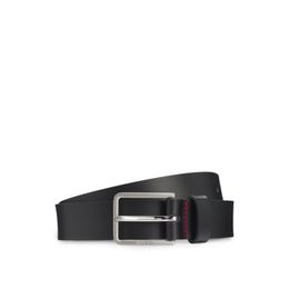 Lederg&uuml;rtel Hugo "Gael Sz30", Herren, Gr. 105, schwarz 001, Leder, unifarben, G&uuml;rtel Lederg&uuml;rtel, mit Logopr&auml;gung