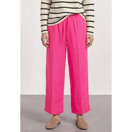 7/8-Hose Cecil, Damen, Gr. 44, L&auml;nge 26, magenta dream, Stoff, 100% Leinen, unifarben, loose fit 7/8-L&auml;nge, Hosen 7/8-Hose, aus Leinen