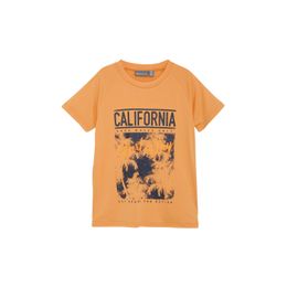 T-Shirt Color Kids "T-Shirt COTshirt", Jungen, Gr. 104, orange (tangerine), Obermaterial: 90% Polyester PES. 10% Elasthan EL., Shirts T-Shirt