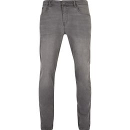 Bequeme Jeans Urban Classics "Urban Classics Herren Stretch Denim Pants", Herren, Gr. 34, Normalgr&ouml;&szlig;en, grau (midgrau), 98% Baumwolle, 2% Elasthan, unifarben, normal, Jeans