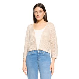 Strickjacke Cartoon "Damen mit Glanzeffekt", Damen, Gr. 34, safari beige, Obermaterial: 39% Polyacryl, 35% Polyester, 26% Polyamid, normal normal, Strickjacken Strickjacke