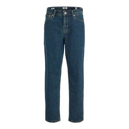 Jack & Jones Relax-fit-Jeans JACK & JONES JUNIOR "JJICHRIS JJORIGINAL SQ 061 JNR", Kinder, Gr. 134, N-Gr, blau (blau denim), Denim/Jeans, Obermaterial: 100% Baumwolle, unifarben, relaxed fit kn&ouml;chellang, Jeans