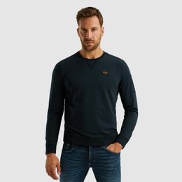 PME-Legend Sweatshirt PME LEGEND "Airstrip sweat", Herren, Gr. L, wei&szlig; (sky captain), Sweatware, Obermaterial: 100% Baumwolle, unifarben, regular fit normal, Rundhals, Rippb&uuml;ndchen, Sweatshirts Sweatshirt, mit Logo Stickerei