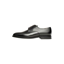 Schn&uuml;rschuh Henry Stevens "Winston PD Businessschuh", Herren, Gr. 45, schwarz, Kalbsleder, Schuhe Schn&uuml;rschuh, Herren Halbschuhe Leder handgefertigt, Anzugschuhe
