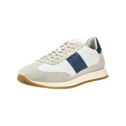 Sneaker Nero Giardini "Nero Giardini Sneaker Veloursleder", Herren, Gr. 43, wei&szlig;, blau, Veloursleder, Schuhe Sneaker
