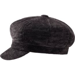 Damen Schirmm&uuml;tze aus Cord schwarz, Gr&ouml;&szlig;e 0
