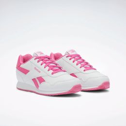 Sneaker Reebok CLASSIC "REEBOK ROYAL CL JOG 3.0", M&auml;dchen, Gr. 33, wei&szlig; (ftwrwei&szlig;, ftwrwei&szlig;, truepink), Synthetik, Schuhe Sneaker
