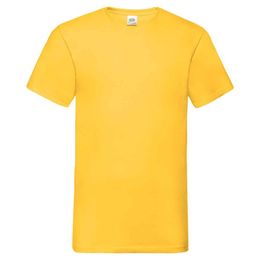 Fruit of the Loom - "Valueweight" T-Shirt V-Ausschnitt f&uuml;r Herren/Damen Unisex (Sonnenblume)