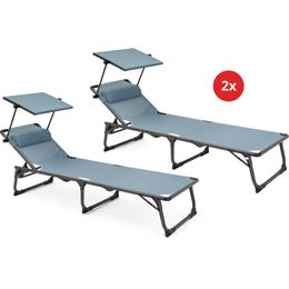 Berger Iseo Sonnenliege Blau 2er-Set - Liegen