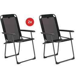 Berger Iseo Classic Schwarz 2er-Set - Klappst&uuml;hle