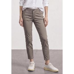 7/8-Hose Street One, Damen, Gr. 38, L&auml;nge 26, schwarz tumbled beige, Web, 97% Baumwolle, 3% Elasthan, unifarben, comfort fit 7/8-L&auml;nge, Hosen 7/8-Hose, 4-Pocket Style