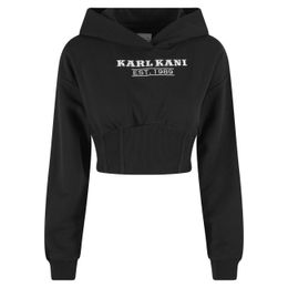 Kapuzenpullover Karl Kani "Karl Kani Damen", Damen, Gr. L, schwarz, 70% Baumwolle, 30% Polyester, normal, ohne Ausschnitt, Pullover Kapuzenpullover