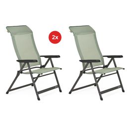 Berger Iseo Luxus XL Gr&uuml;n 2er-Set - Klappst&uuml;hle