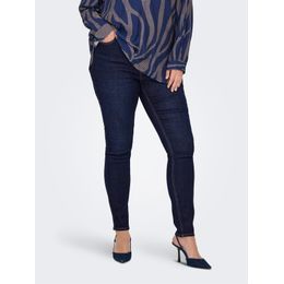 Only sheego Gro&szlig;e Gr&ouml;&szlig;en Skinny-fit-Jeans, dark blue denim, Gr&ouml;&szlig;e 54 - Damen