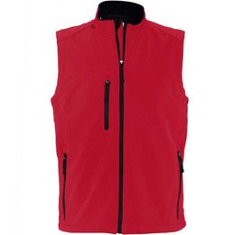 SOLS Herren Rallye Soft Shell Bodywarmer Jacke (Rot)