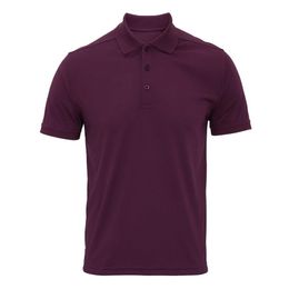 Premier Herren Coolchecker Pique Polo Shirt (Aubergine)
