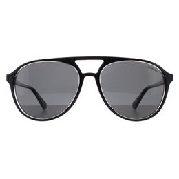 Polaroid Aviator Unisex Schwarz Kristall Grau Polarisiert PLD 4162/S