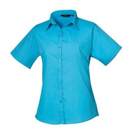 Premier - Bluse f&uuml;r Damen kurz&auml;rmlig (T&uuml;rkis)