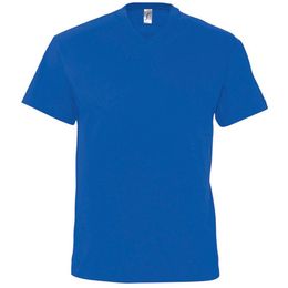 SOLS Herren Victory T-Shirt, V-Ausschnitt, Kurzarm (K&ouml;nigsblau)
