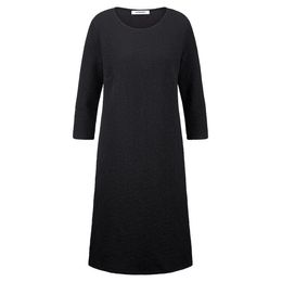 Peter Hahn - Jersey-Kleid mit Rundhals-Ausschnitt, schwarz, Gr. 52 / XXL - Baumwolle