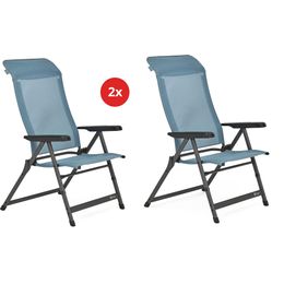 Berger Iseo Luxus XL Blau 2er-Set - Klappst&uuml;hle