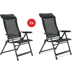 Berger Iseo Luxus Schwarz 2er-Set - Klappst&uuml;hle